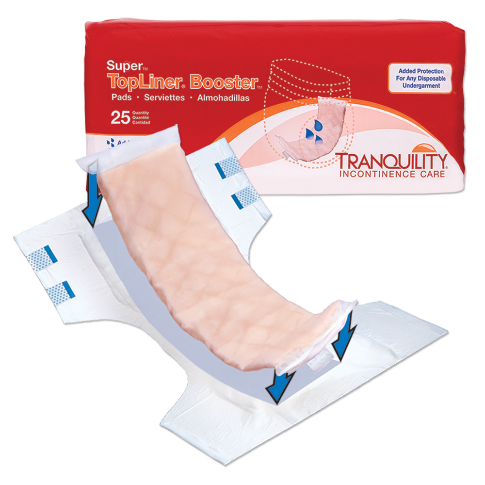 Tranquility Topliner Super Booster Pad 25ct